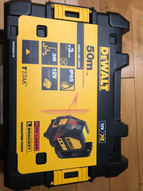DEWALT DCE088D1R 12V XR red cross Line Laser Kit £114.00 - PicClick UK