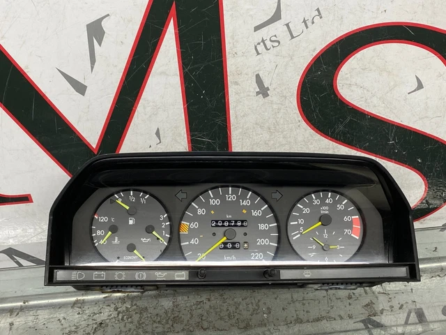 (AS) MERCEDES BENZ W201 190E 190 Instrument Cluster Speedometer ...
