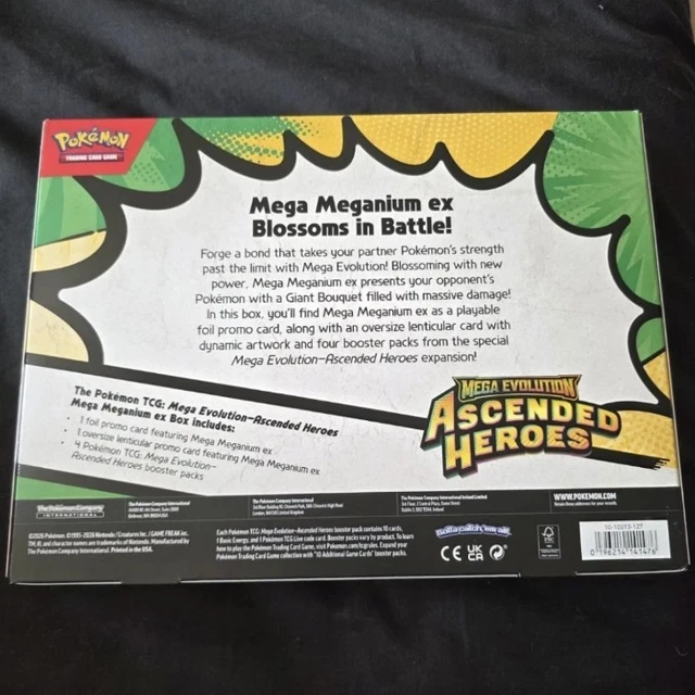 POKÉMON TCG MEGA Evolution: Ascended Heroes Mega Meganium ex Promo Box ...