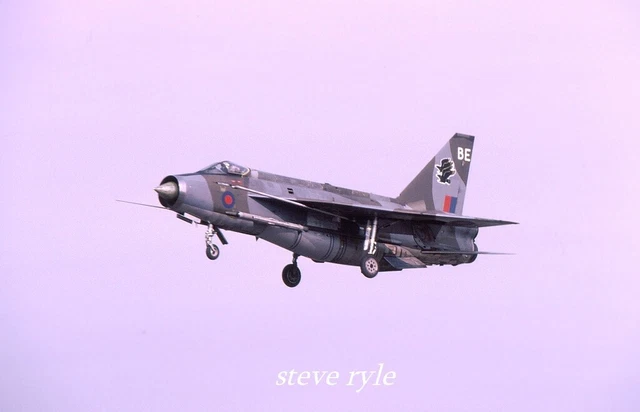 MILITARY AIRCRAFT SLIDE - Lightning F.6 Raf Xs923 Be - 1988 - Original ...