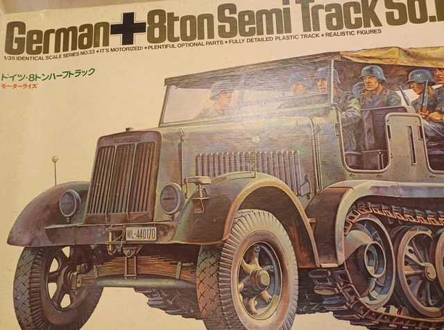 TAMIYA 1/35TH SCALE WW2 German 8ton SEMI TRACK Sd.kfz.7 Half Track ...