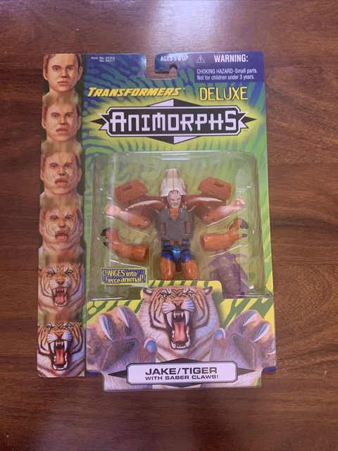 ACTION FIGURE HASBRO Animorphs Transformers Deluxe Jake/Tiger 1998 ...