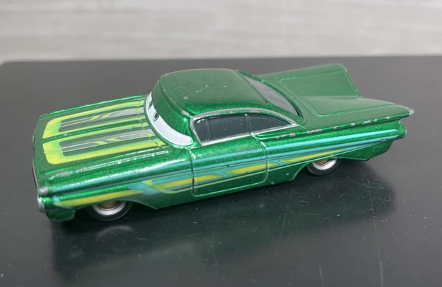 DISNEY PIXAR CARS Green Ramone Chevy Impala 3 3/8" Diecast 1:55 Diecast ...