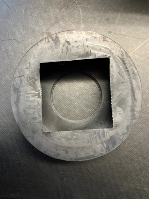 RUBBER RAINWATER ADAPTER Square / round downpipe gutter 110mm drainage ...