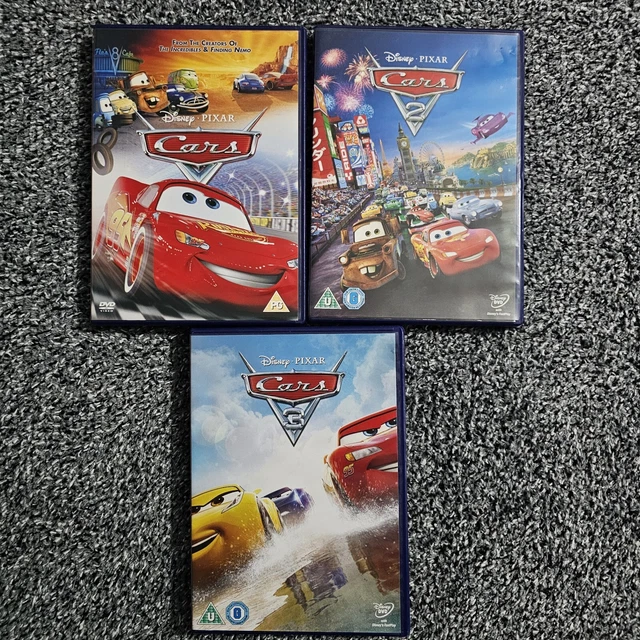DISNEY PIXAR CARS 1-3 DVD Collection Bundle Childrens Animated Cars ...