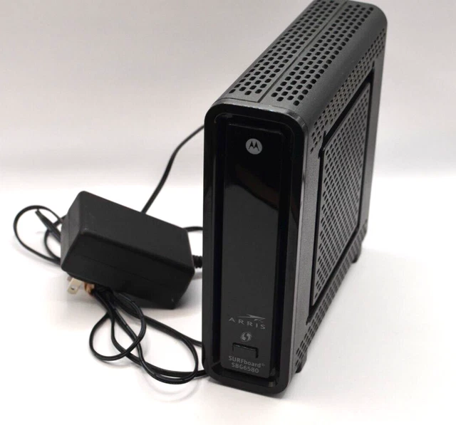ARRIS SURFBOARD CABLE Modem Wi-Fi Router N300-300 Dual Band SBG6580 ...