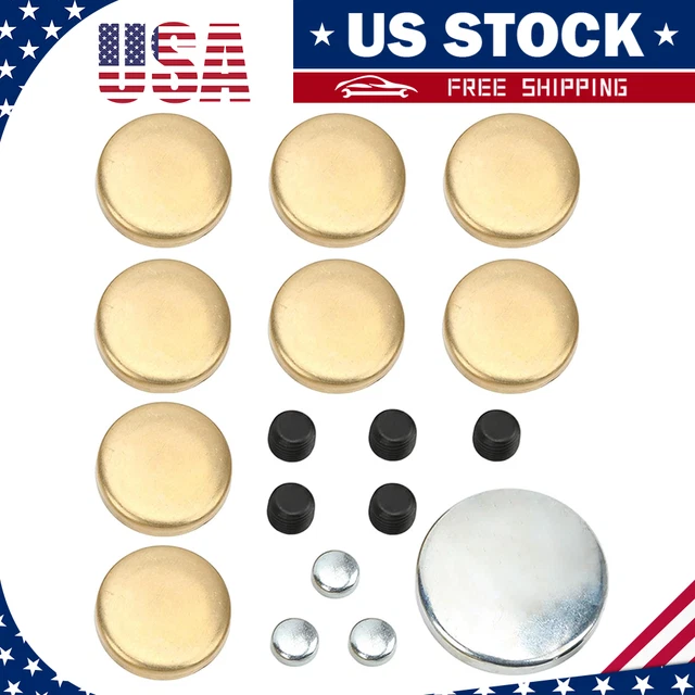 Proform Brass Freeze Plug Kit; For Small Block Chevy 283-350