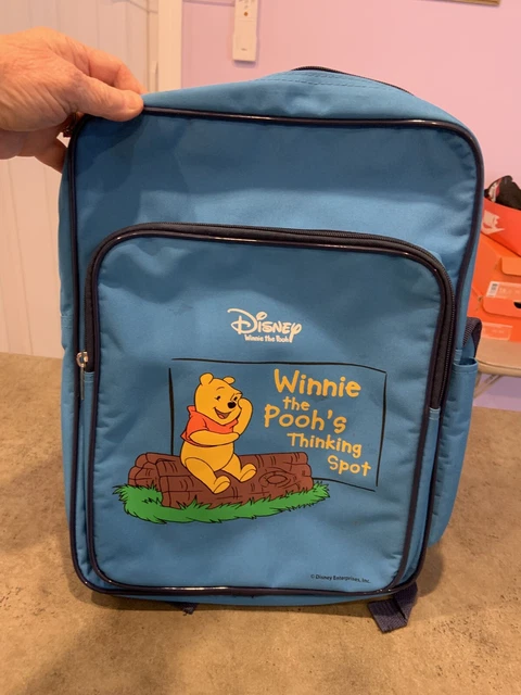 VINTAGE DISNEY WINNIE The Pooh Backpack Poohs Thinking Spot Bookbag £17 ...