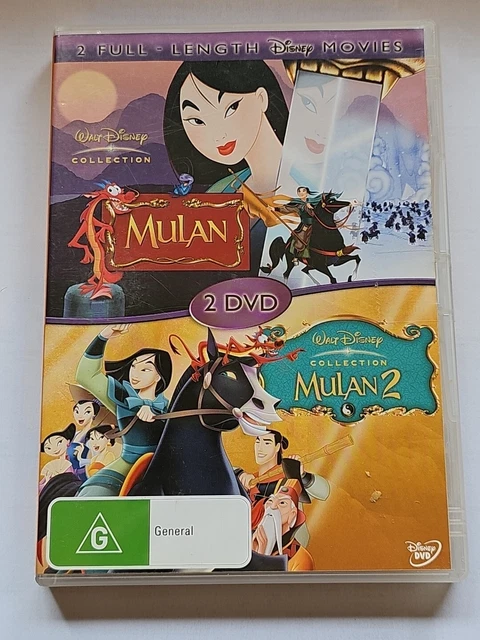 MULAN & MULAN 2 Dvd Collection Film Animation Movie Region 4 Like New ...