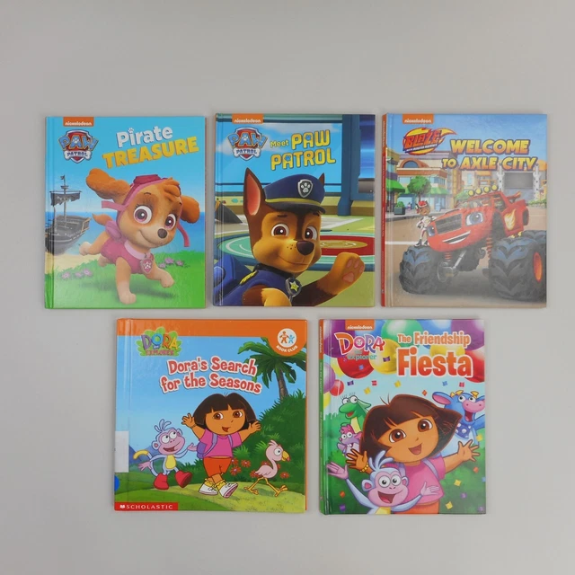 PAW PATROL & Dora Explorer Hardcover Kids Book Lot Bundle Adventure ...
