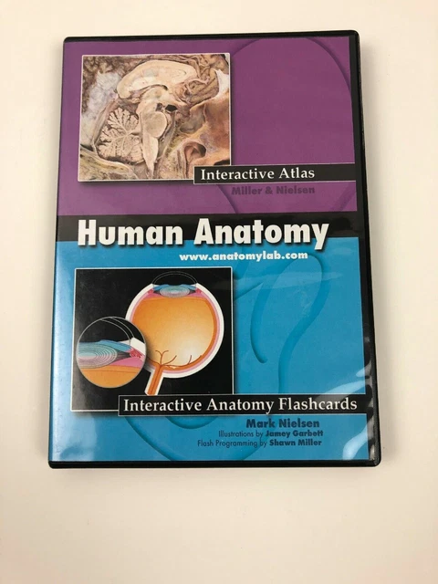 HUMAN ANATOMY INTERACTIVE Atlas Anatomy Flashcards PC MAC CD-ROM (2006 ...