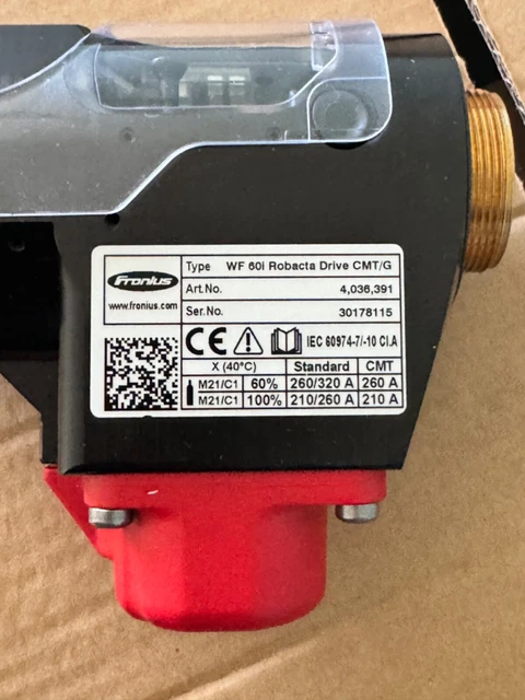 FRONIUS WF 60I Robacta Drive CMT/G 4,036,391 EUR 2.600,00 - PicClick DE