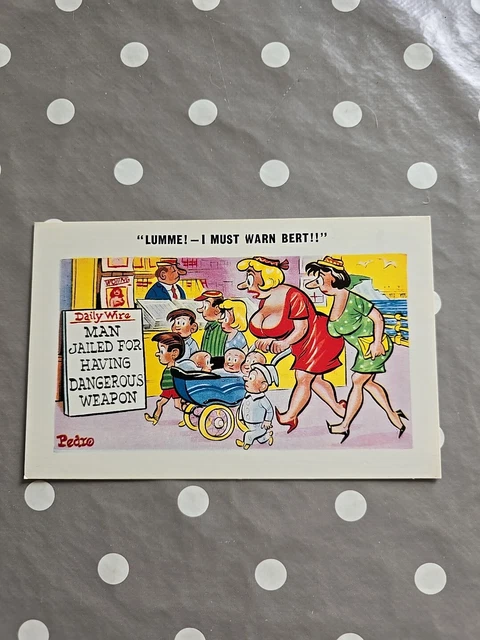 VINTAGE SAUCY SEASIDE Comic Postcard Sunny Pedro Series No 138 By Pedro ...