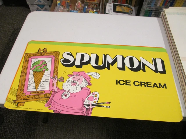 BASKIN ROBBINS ICE cream 1977 store poster sign COCONUT monkey Jaws ...