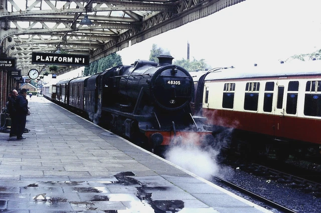 ORIGINAL 35MM SLIDE, ex LMS 8F 48305 seen circa June 1995 ...