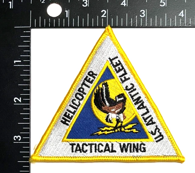 U.S. NAVY U.S. Atlantic Fleet Helicopter Tactical Wing Patch Usn-2 £6. ...