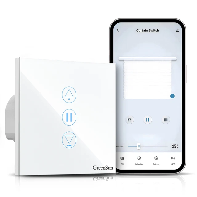 SMART WIFI ROLLER Shutter Switch with Alexa Google Home Neutral Wire ...