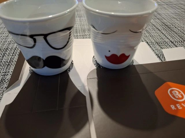 REVOL MONSIEUR&MADAME Tasses café Expresso froissée 8cl Avec Emballage ...