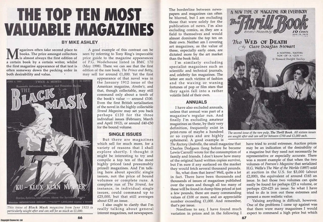 THE TOP TEN Most Valuable Magazines. This Is An Original Article ...