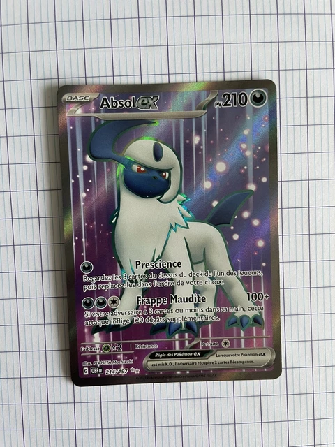 CARTE POKÉMON ABSOL ex Full art Flammes Obsidiennes FR secrète 214/197 ...