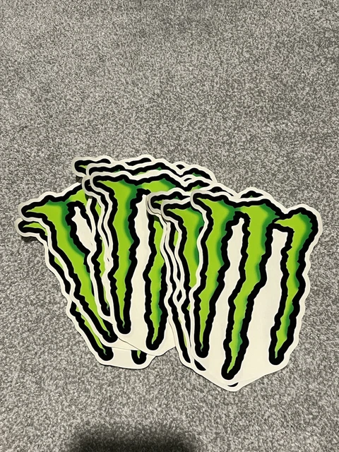 MONSTER ENERGY DRINK Stickers X 10- Claw Logo Decals - 21 x 14cm MX ...