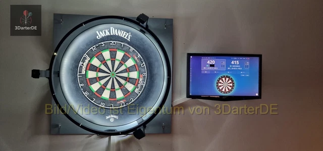 KOMPLETTLÖSUNG NR. 2 Autodarts Dartsringlicht LED Monitor PC Kamera ...