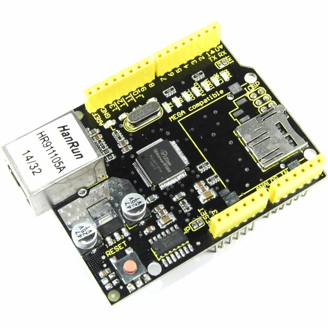 BOUCLIER ETHERNET KEYESTUDIO W5100 pour Arduino UNO MEGA Flux Workshop EUR 26,25 - PicClick FR