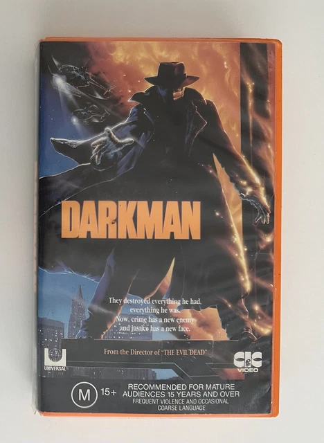 DARKMAN [VHS] CIC Big Box Ex-Rental Video Tape Sam Raimi Liam Neeson ...