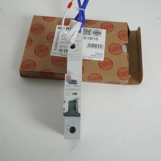 WYLEX NHXSBS1 30MA RCBO devices. A type. £11.87 - PicClick UK