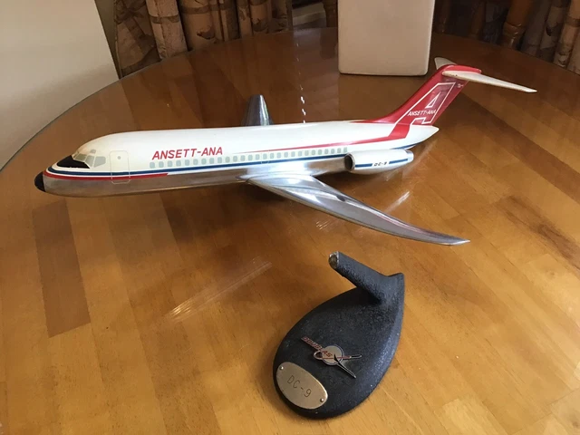 VINTAGE ANSETT-ANA DOUGLAS Factory Cast Aluminium DC9-10 Model. $3,500. ...