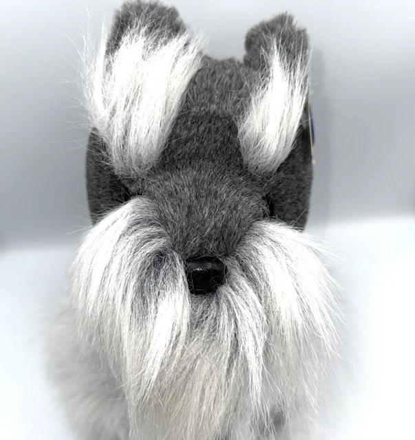 SCHNAUZER DOG PUPPY Plush Soft Toy 14'' DS NICHOLASS fluffy cuddly With ...