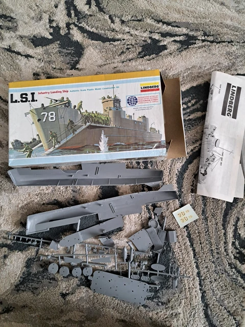 L.S.I. INFANTRY LANDING Ship Lindberg Vintage Kit £9.99 - PicClick UK