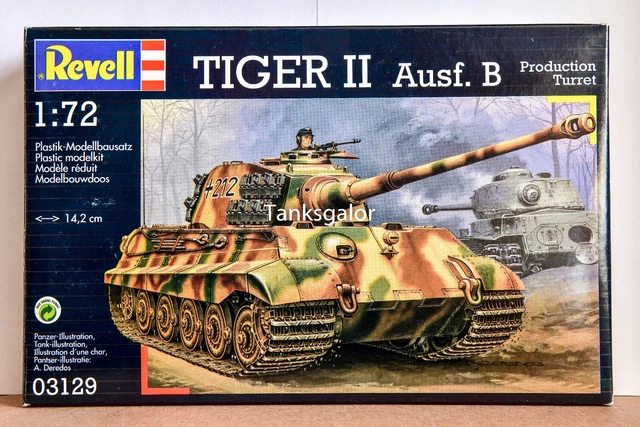 REVELL # 03129 1/72 King Tiger Tank Ausf. B. NOS Sealed Box Tiger II ...