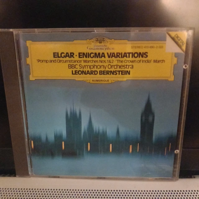 BERNSTEIN*DG ALL SILVER Pdo W.g 1982*Elgar Enigma Variations*No Ifpi ...