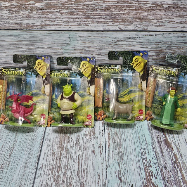 SHREK DREAMWORKS MATTEL Micro Collection Mini Figures Lot Fiona Donkey ...