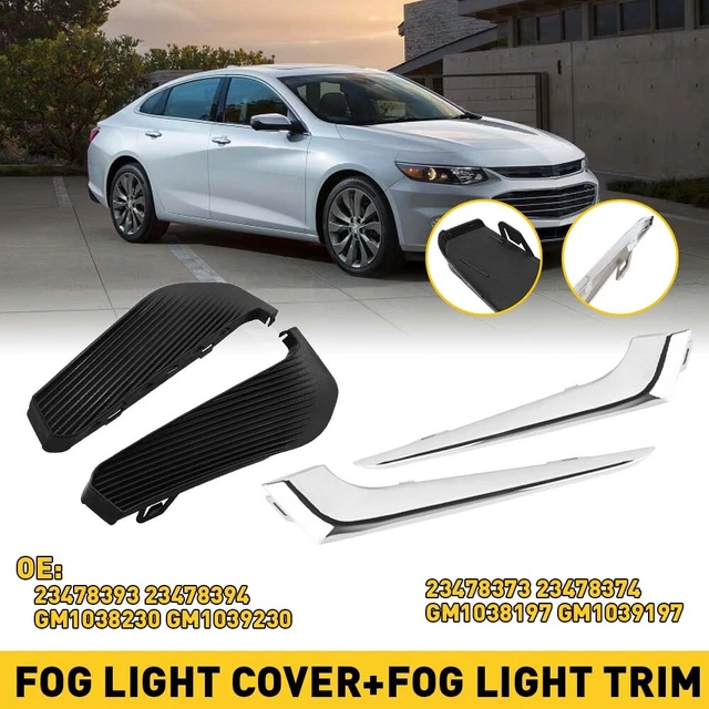 POUR 2016-2018 CHEVROLET Malibu noir brouillard lumière garniture ...