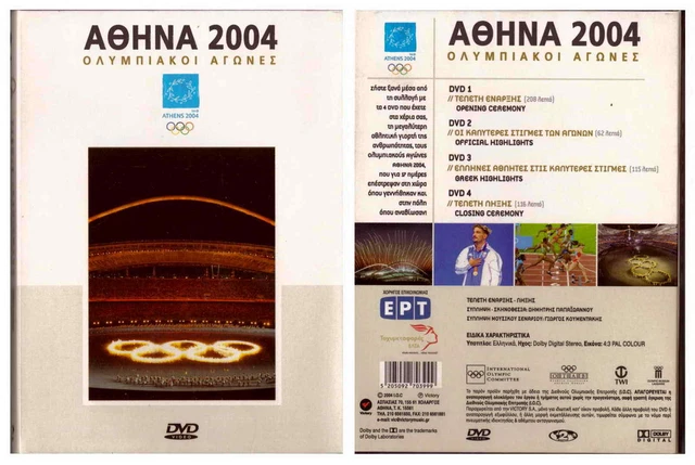 ATHENS 2004 OLYMPIC GAMES 4DVD BOX SET Region 2 DVD EUR 41,13 - PicClick FR
