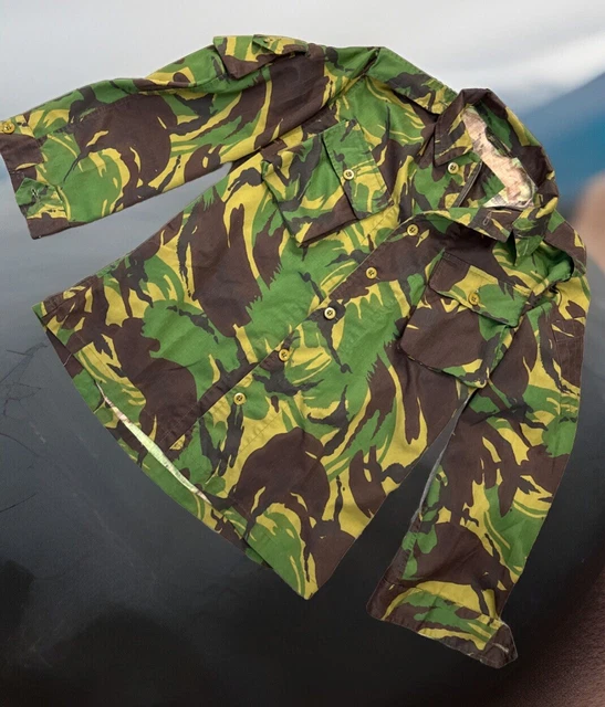RARE BRITISH ARMY Jungle DPM Day Tropical Shirt Jacket With FFD Pocket ...