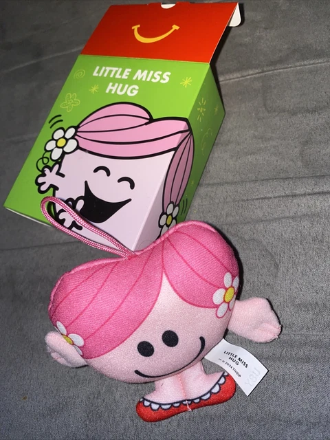 2024 MCDONALDS MR. Men - LITTLE MISS HUG - Pink Plush Soft Toy 3.5 ...