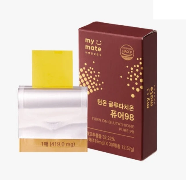 MY MATE TURN On Glutathione Pure 98 1box(30ea) Skin Elasticity $40.70 - PicClick AU