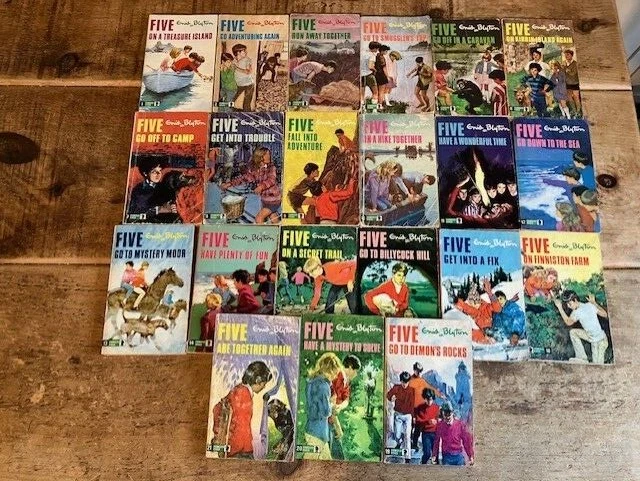 ENID BLYTON FAMOUS FIVE full set of 21 books vintage 1970's paperbacks ... ENID BLYTON FAMOUS FIVE full set of 21 books vintage 1970's paperbacks ...