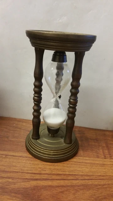 SABLIER BRONZE XIXE Enchâssement De Verre EUR 25,00 - PicClick FR