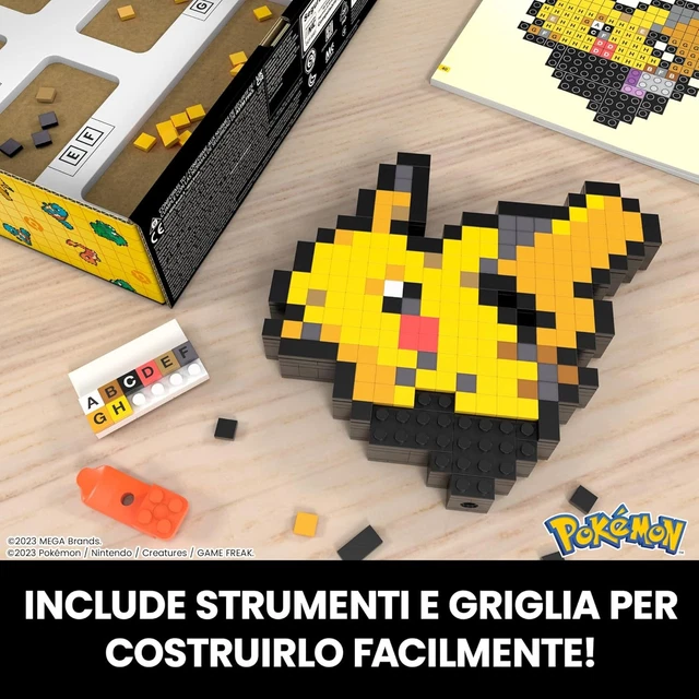 MEGA POKÉMON PIXEL Art Pikachu 400 Bloques de construcción, Estilo ...
