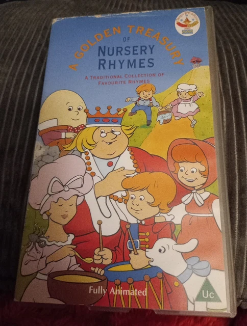 A GOLDEN TREASURY Of Nursery Rhymes VHS Video Animation Tempo Pre ...
