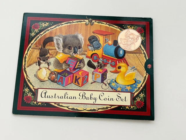 1998 UNCIRCULATED AUSTRALIAN Baby Coin Set with special medallion, free ...