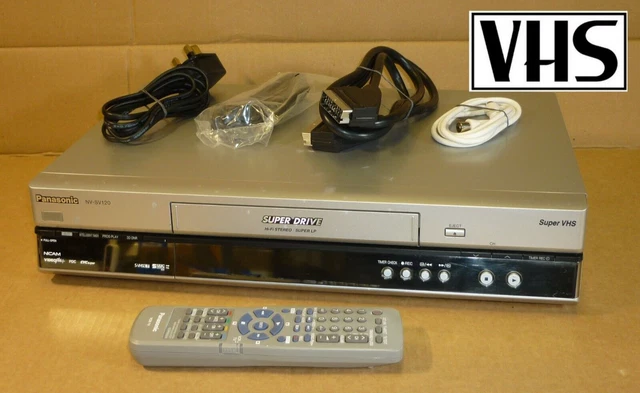 PANASONIC S VIDEO Tape Player/Recorder S-Vhs Super Lp Vhs Yellow Rca ...