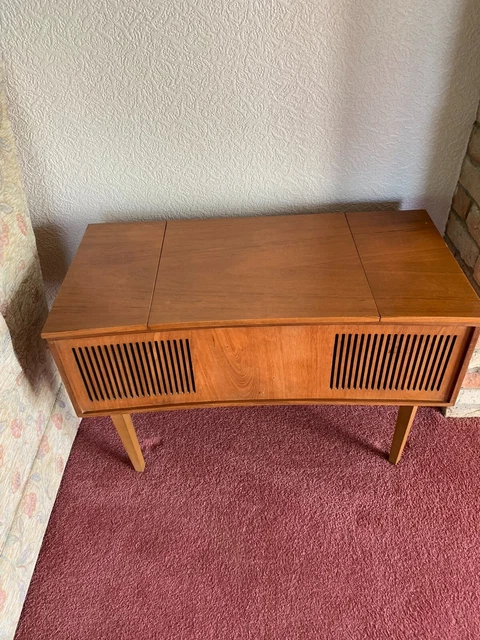 ALBA STEREOGRAM IN teak cabinet, mid century £100.00 - PicClick UK