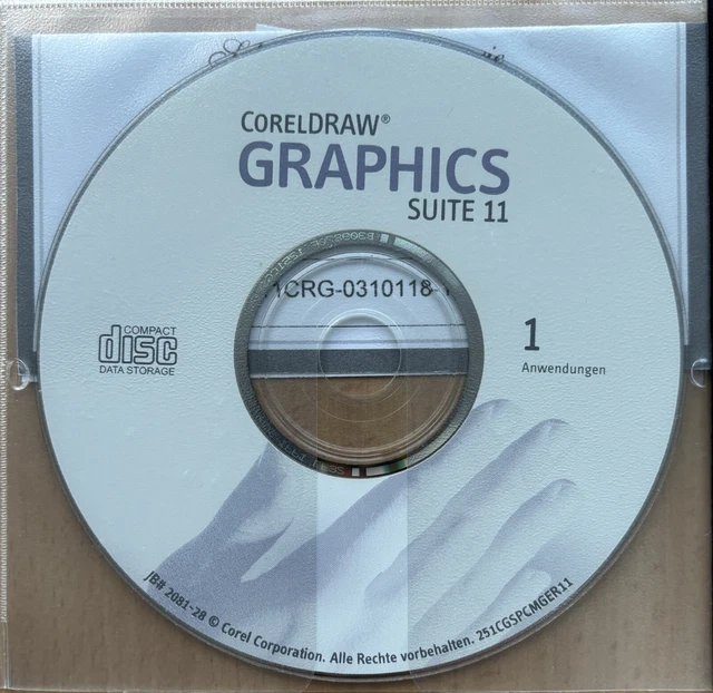 COREL DRAW GRAPHIC Suite 11 5 CDs EUR 1,00 - PicClick DE
