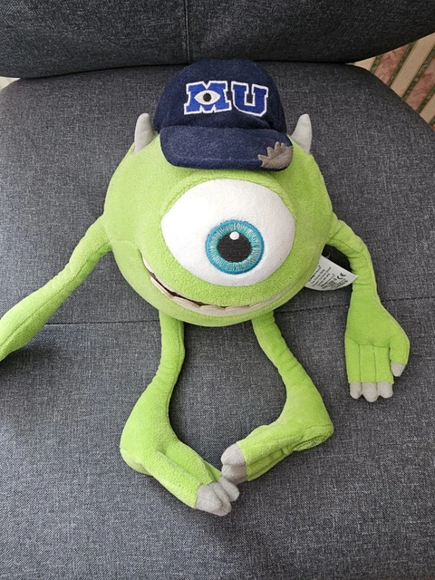 DISNEY STORE MONSTERS Inc University Mike Wazowski Hat Plush Pixar £5. ...