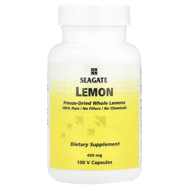 SEAGATE, LEMON, 450 mg, 100 Caps, Expiry:07/2029 £39.99 - PicClick UK